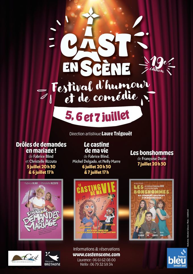 Le festival Cast en scène propose trois comédies de boulevard et des ...
